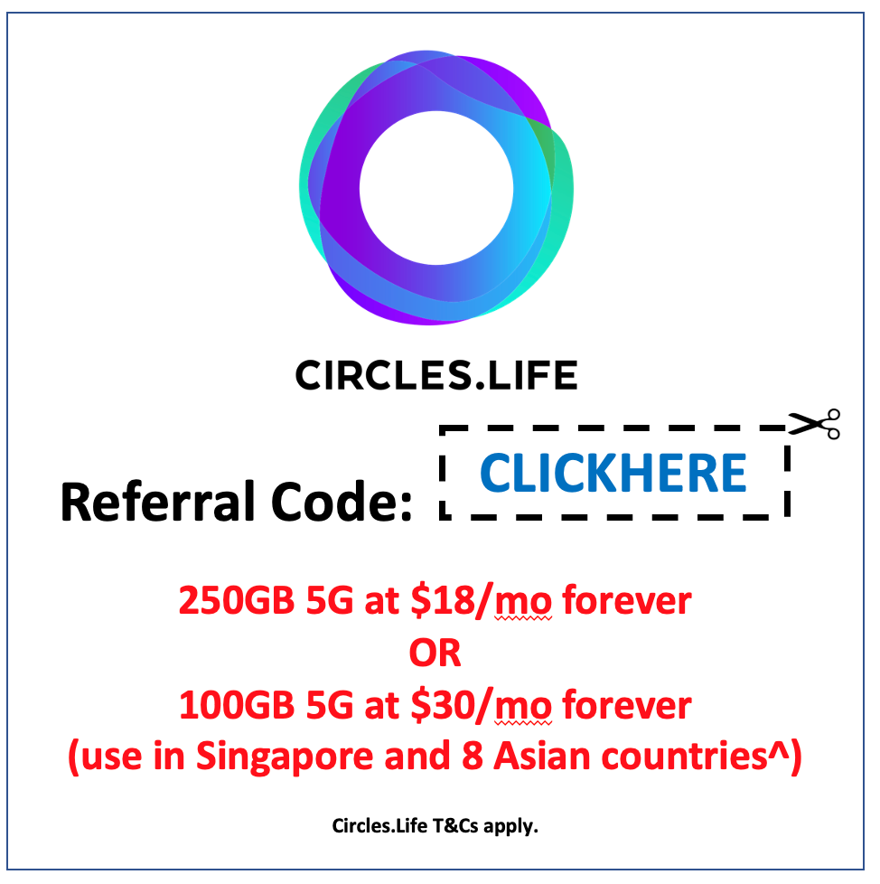 Circles Life Referral Promo Code (2024): CLREF5GVGECG