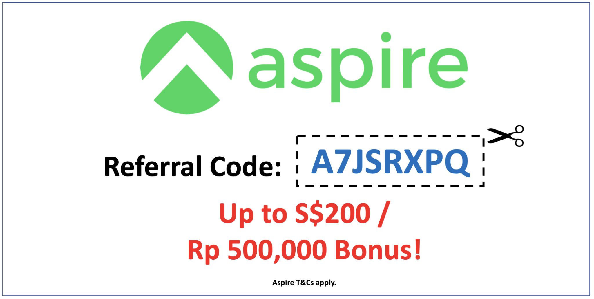 Aspire Referral Promo Code: A7JSRXPQ ($200 Bonus)