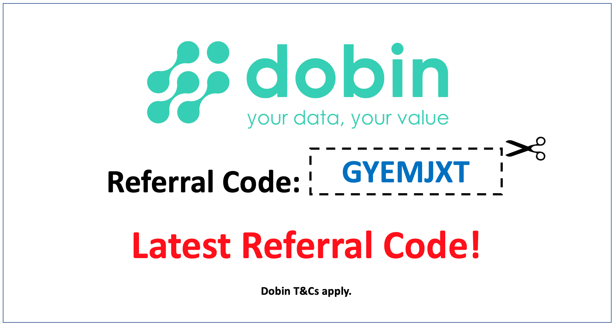 Dobin Referral Promo Code: GYEMJXT (2025)